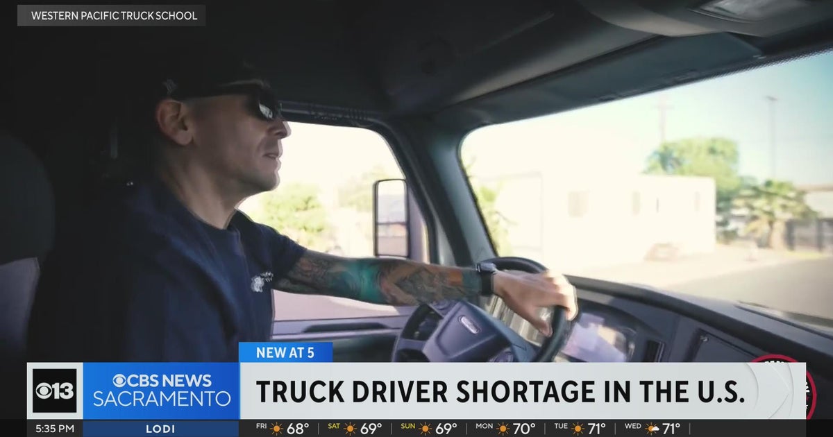 New study shows U.S. is facing truck driver shortage - CBS Sacramento
