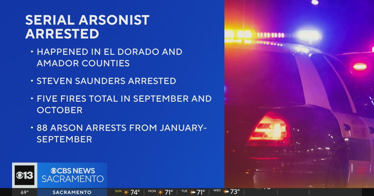 Northern California suspected serial arsonist arrested - CBS Sacramento