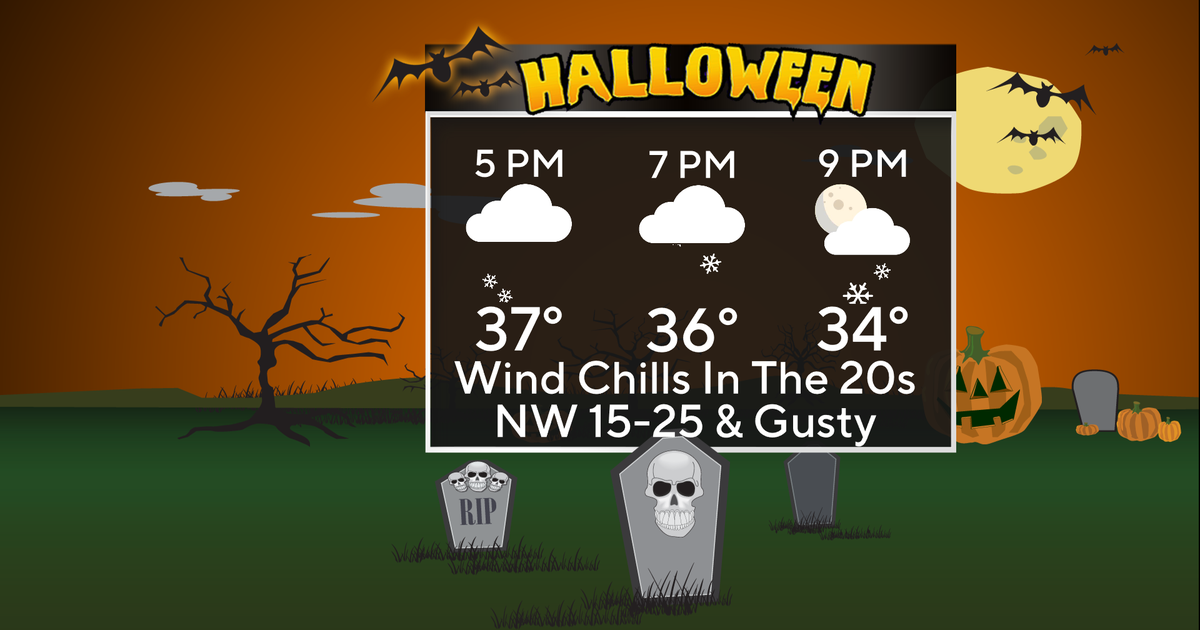 Chicago First Alert Weather: Cold and blustery Halloween forecast - CBS ...