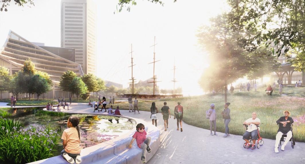 Design plans unveiled for Baltimore Harborplace redevelopment - CBS ...