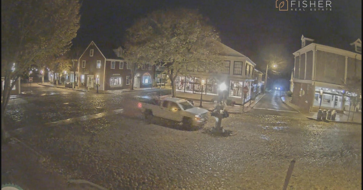 Video shows truck slamming into historic Nantucket fountain - CBS Boston