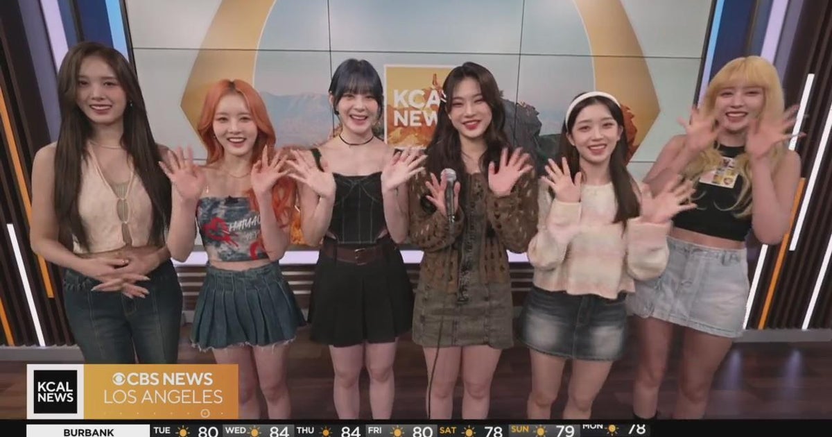 K-pop group STAYC stops by the KCAL studio - CBS Los Angeles