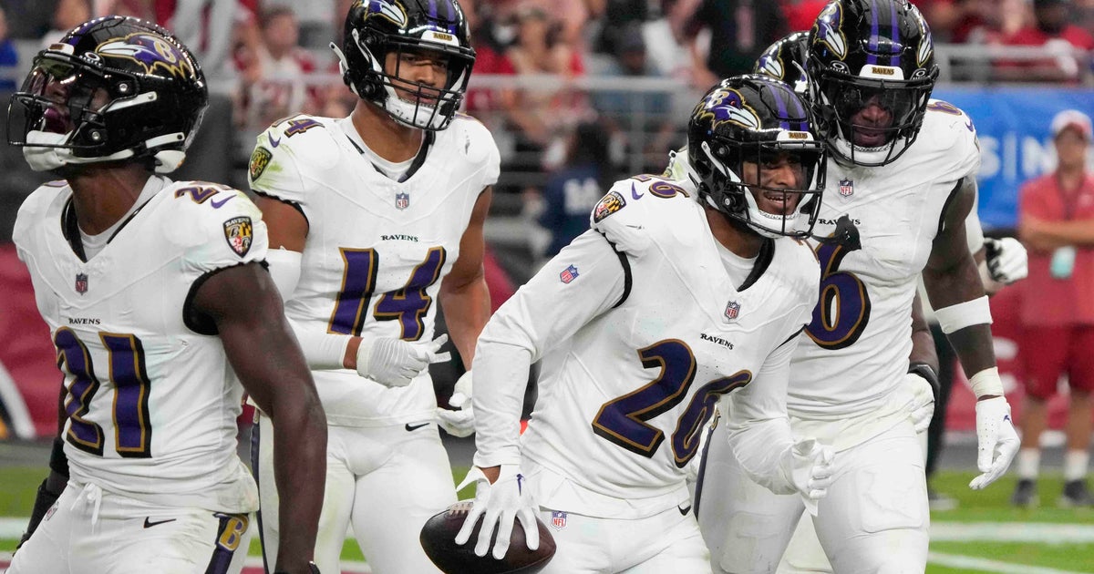 Interceptions helped Ravens shake off uneven start against Arizona and ...
