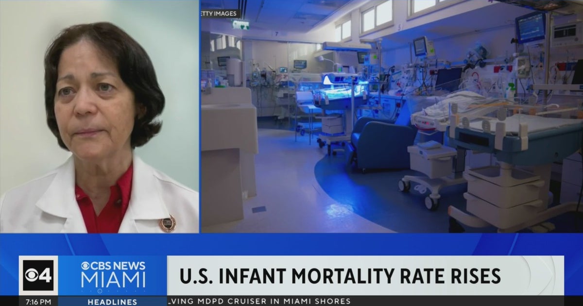 US infant mortality rate up for first time in 20 years - CBS Miami