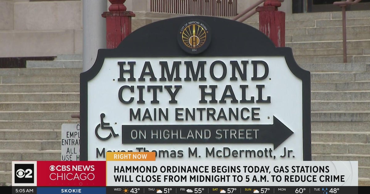 Hammond, Indiana gas stations closing overnight to curb crime - CBS Chicago
