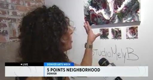 Denver artist breaks down her masterpieces - CBS Colorado
