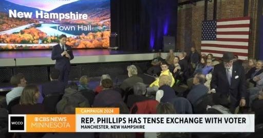 Voter challenges Rep. Dean Phillips on Gaza ceasefire stance at ...
