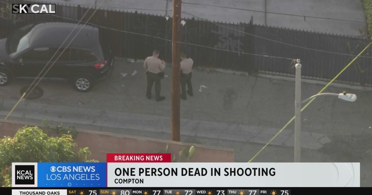 One person dead in Compton shooting - CBS Los Angeles