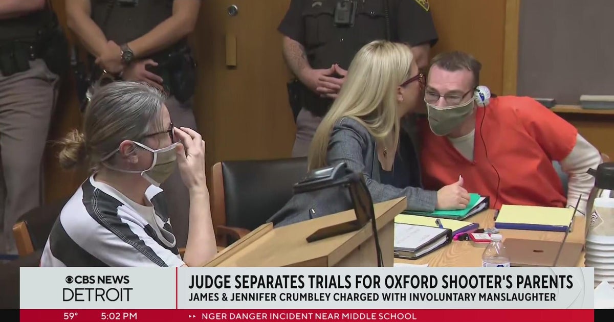 Parents of Oxford school shooter granted separate trials - CBS Detroit