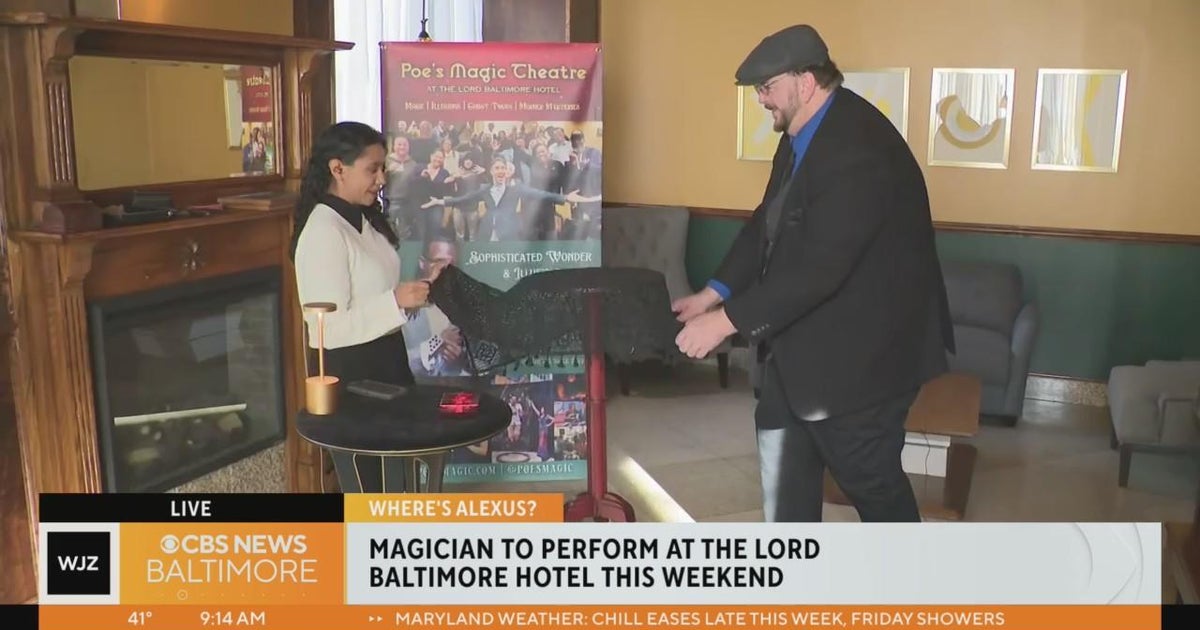 Where's Alexus? At the Lord Baltimore Hotel with magician David Parr ...
