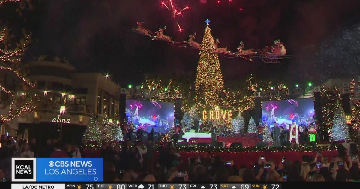 The Grove turns into a winter wonderland during its annual tree ...