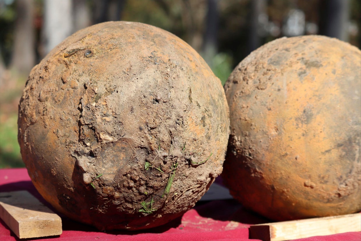 Civil War cannonballs, swords and unexploded munition discovered in ...
