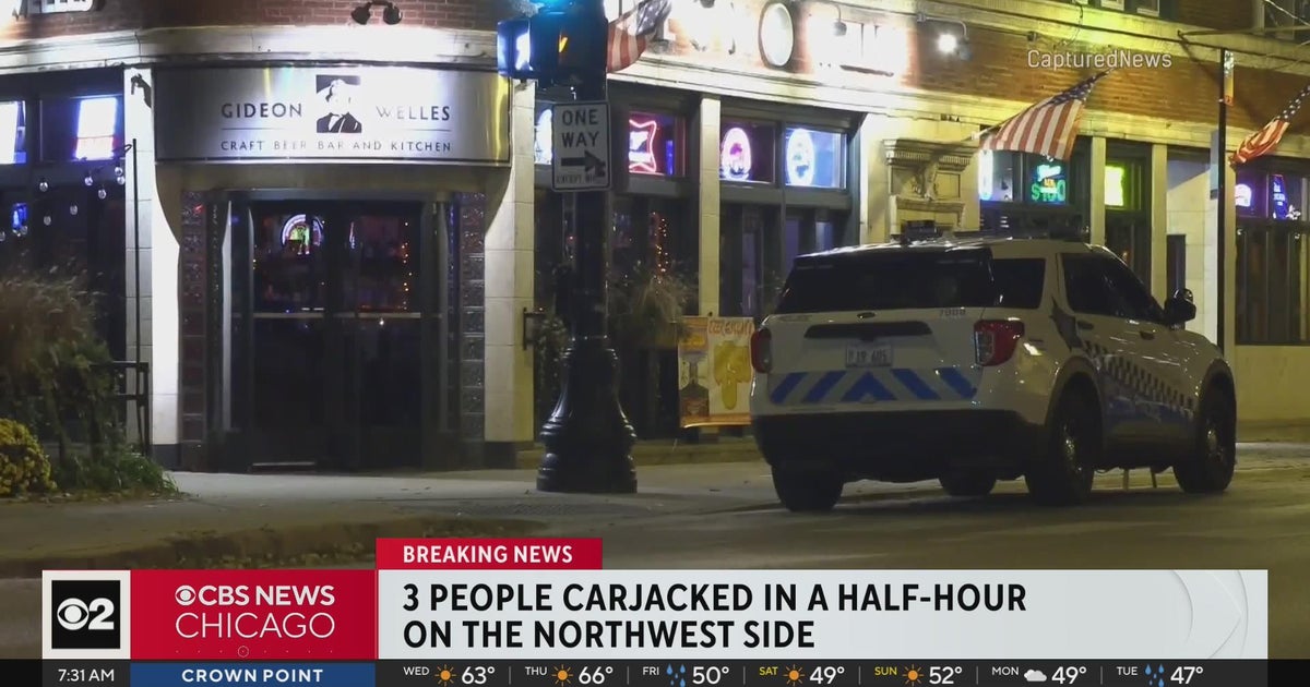 Police investigating 3 armed carjackings on Chicago's North Side - CBS ...
