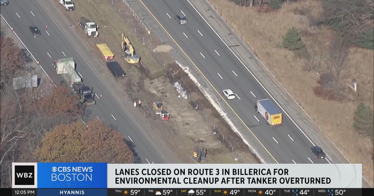 Some lanes on Route 3 in Billerica will be closed for tanker crash ...