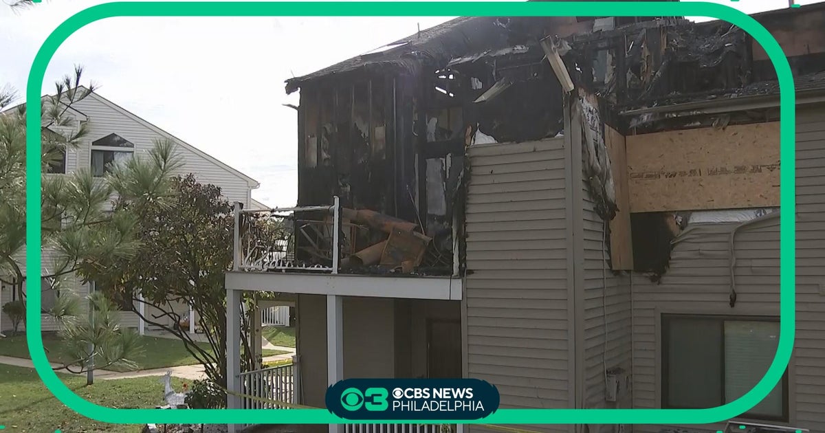 2-alarm fire destroys multiple units at Voorhees Township - CBS Philadelphia