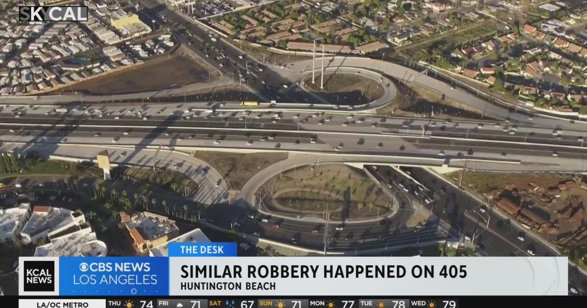 Victim crashed into, robbed on side of 405 FWY in OC; investigators ...