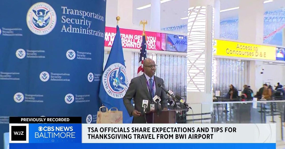 TSA officials share tips for holiday travel - CBS Baltimore