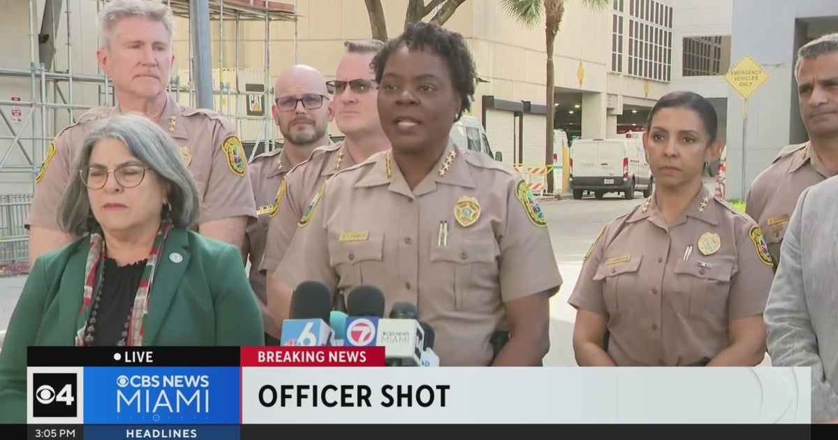 News conference on MDPD officer injured in Miami Gardens Shooting - CBS ...