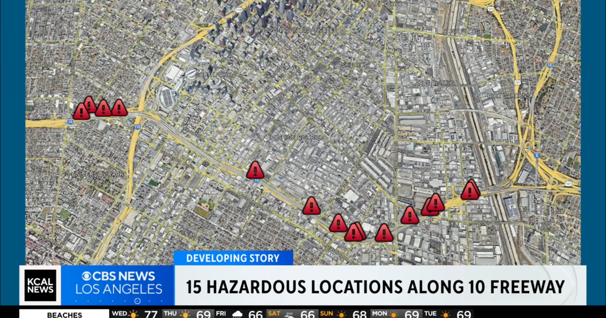 Caltrans report shows 15 more locations along 10 Freeway pose hazard ...