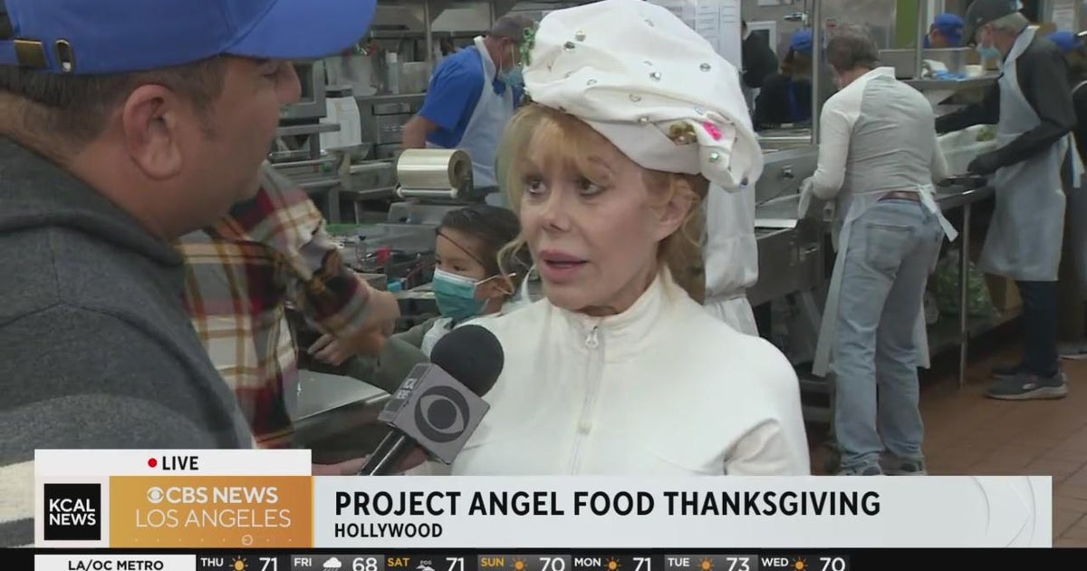 Charo helps at Project Angel Food in Hollywood - CBS Los Angeles