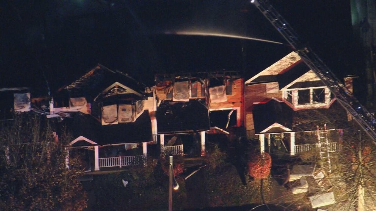 Fire in Camden, New Jersey destroys at least four rowhomes - CBS ...