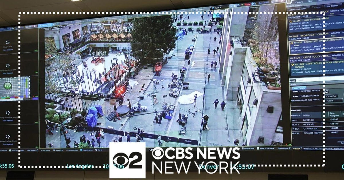 CBS New York's exclusive look at Rockefeller Center tree lighting ...