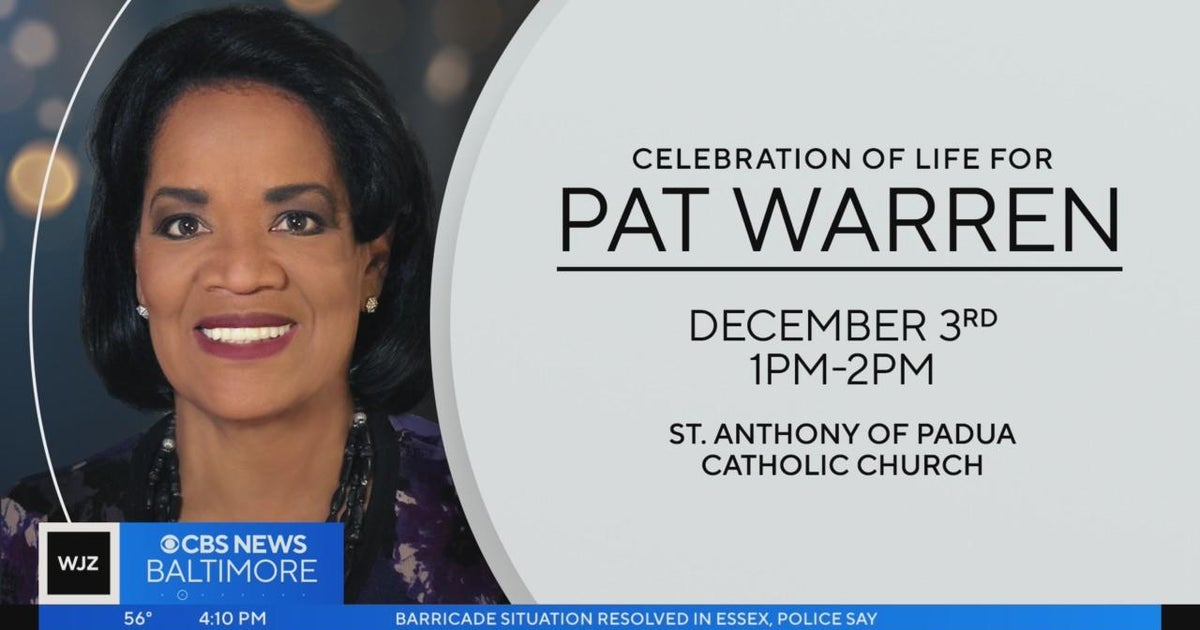 Memorial service to be held in honor of Pat Warren - CBS Baltimore