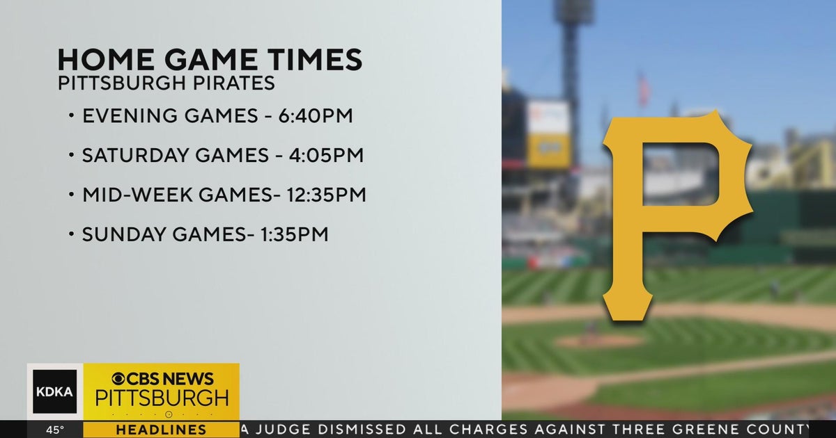 Pirates announce changes in game times - CBS Pittsburgh