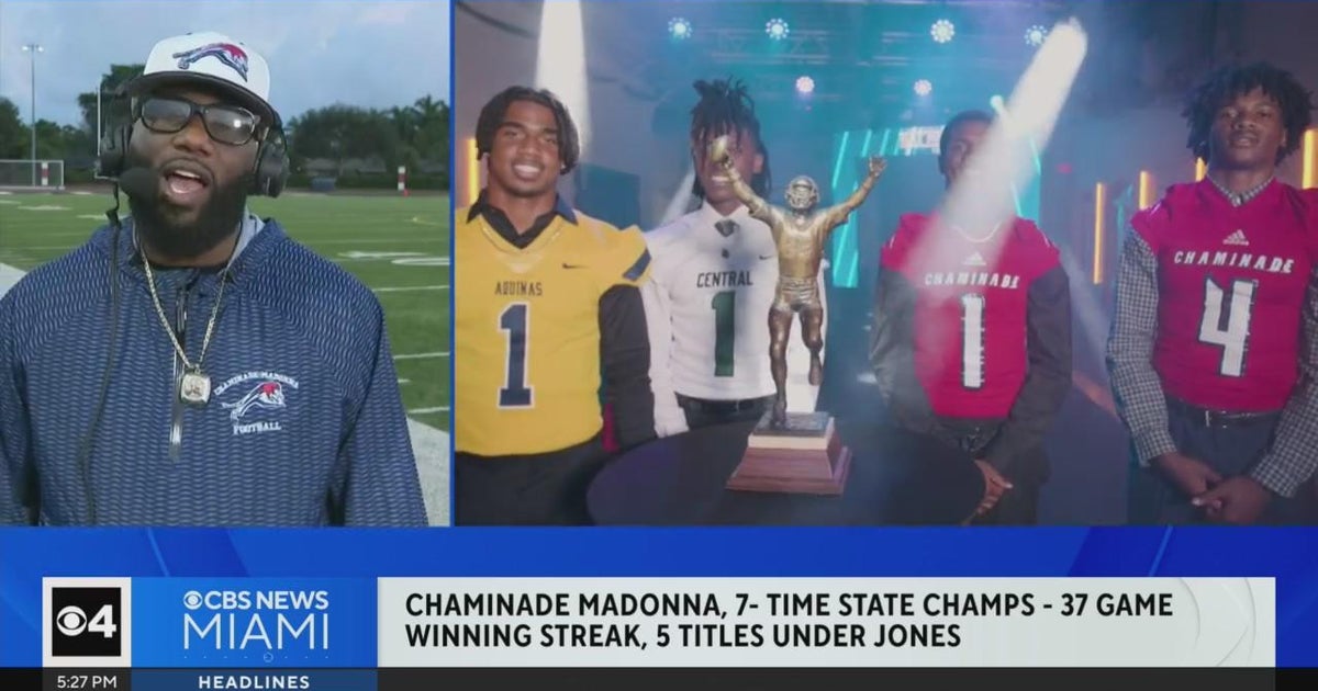 Chaminade-Madonna football coach Dameon Jones speaks - CBS Miami