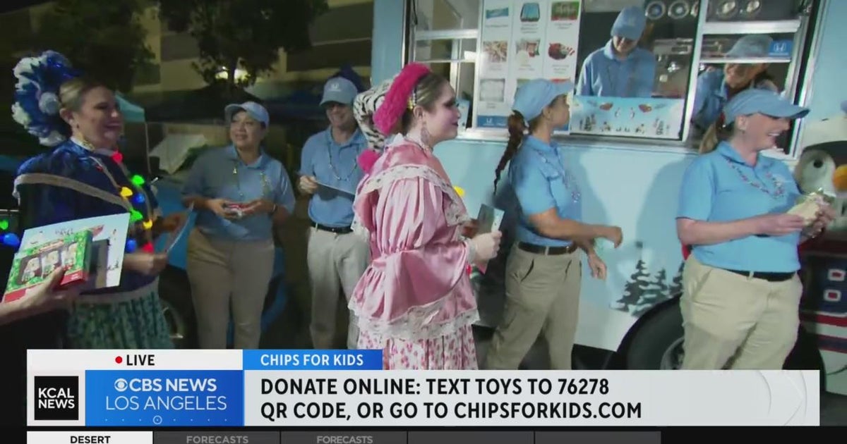 Helpful Honda stops by the CHiPs for Kids booth - CBS Los Angeles