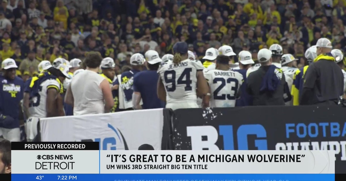Record fan turnout as Michigan wins 3rd straight Big Ten Championship ...