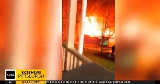 Crews battled massive house fire in Shaler for 90 minutes - CBS Pittsburgh