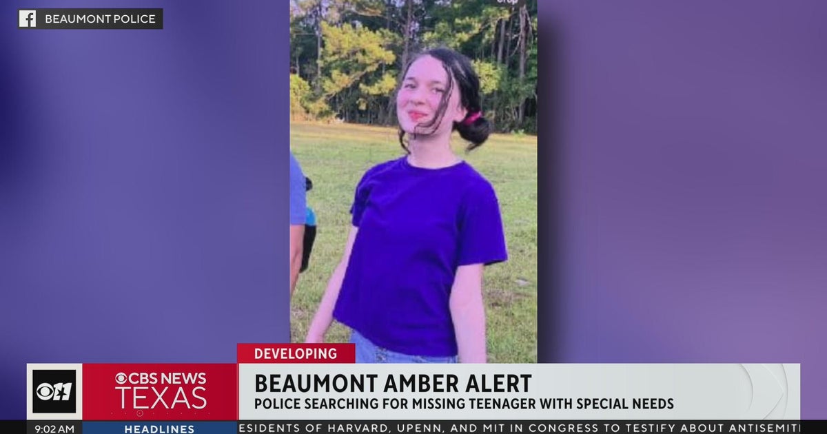 AMBER Alert issued for Beaumont 14-year-old - CBS Texas