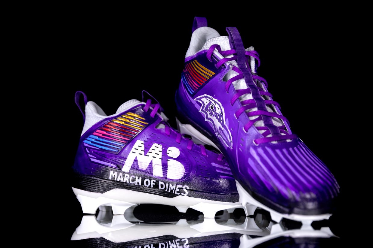 Ravens Tyler Ott to sport custom cleats at NFL game for March of Dimes ...