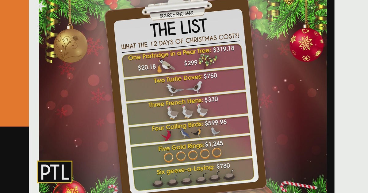 The cost of "The 12 Days of Christmas" - CBS Pittsburgh