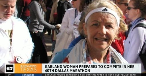 Garland woman prepares to compete in 40th Dallas marathon - CBS Texas
