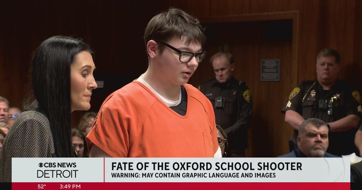 Oxford High School shooter addresses courtroom before sentencing - CBS ...