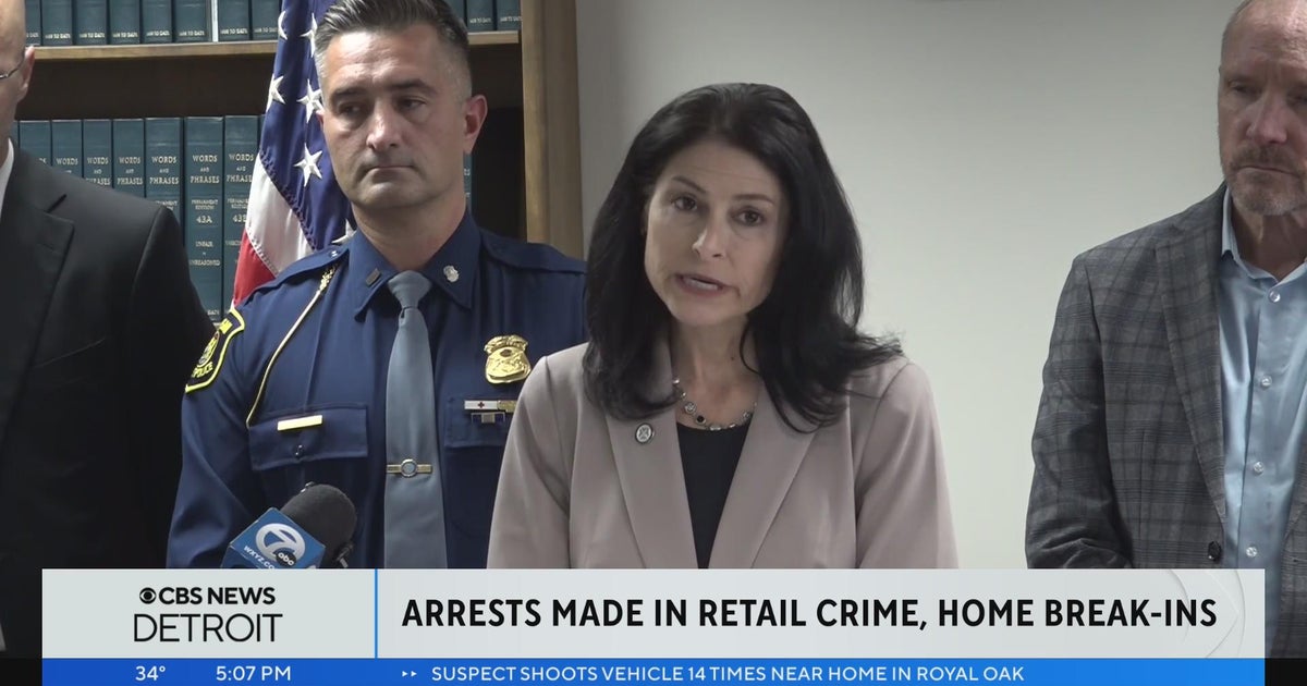 Arrests made in Michigan retail crime, home break-ins - CBS Detroit