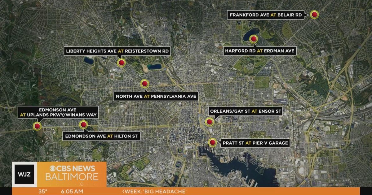 Baltimore City adds 8 new red light camera locations - CBS Baltimore
