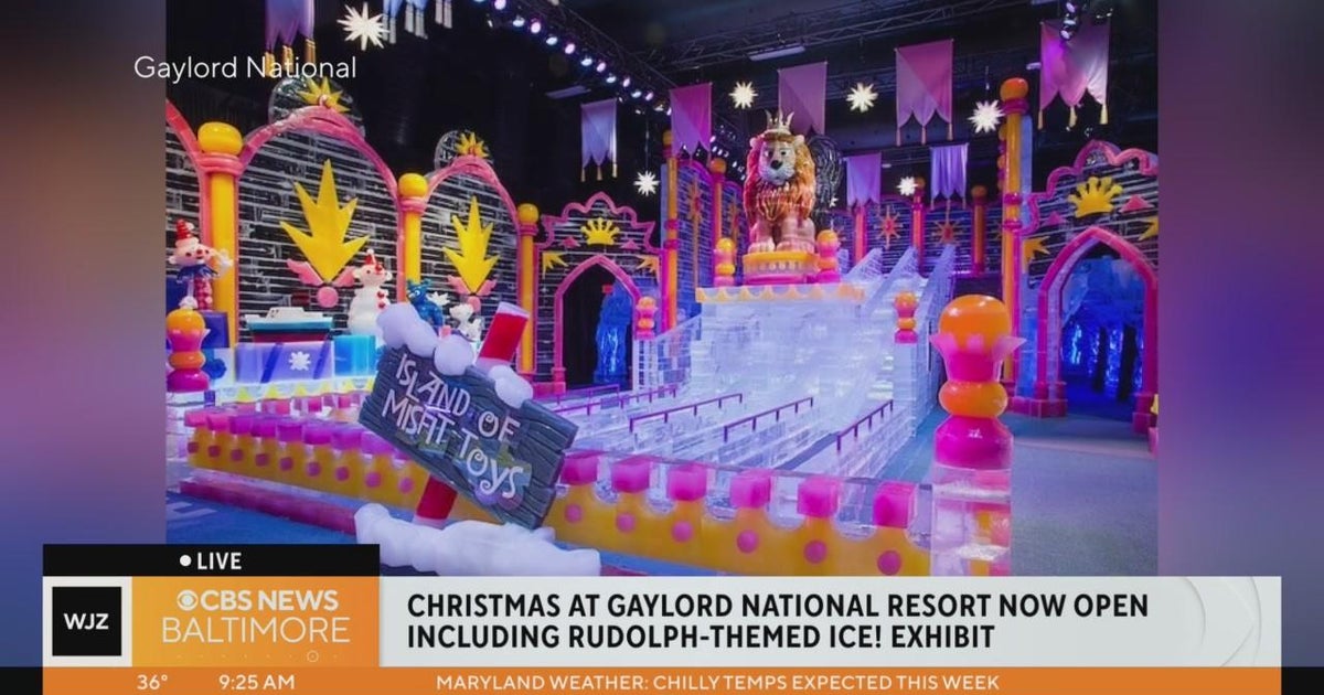 Here's a look at the Rudolph-themed ice exhibit at the Gaylord National ...