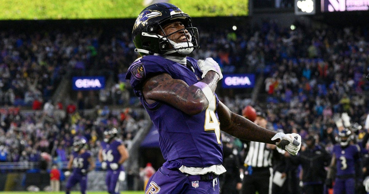 Rookie WR Zay Flowers settling into his role with the Ravens - CBS ...