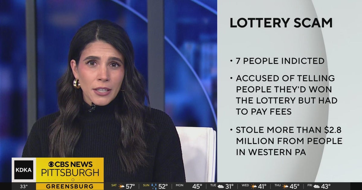 Seven suspects indicted in lottery scam - CBS Pittsburgh