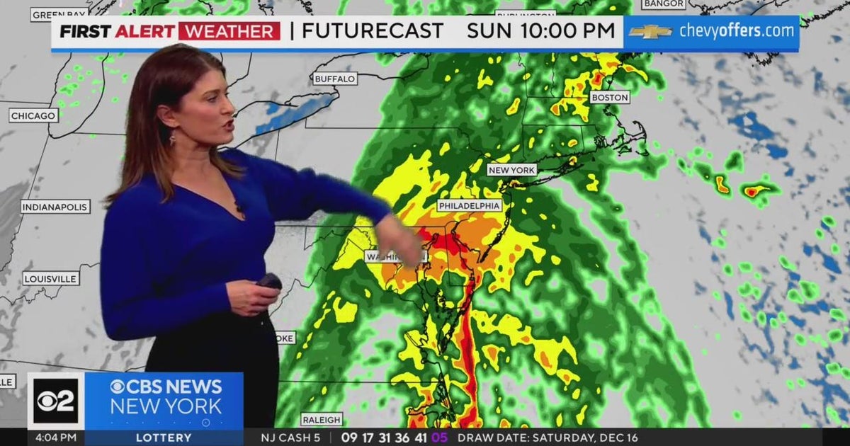 Weather update 4 p.m.: Red Alert in effect starting at 8 p.m. - CBS New ...