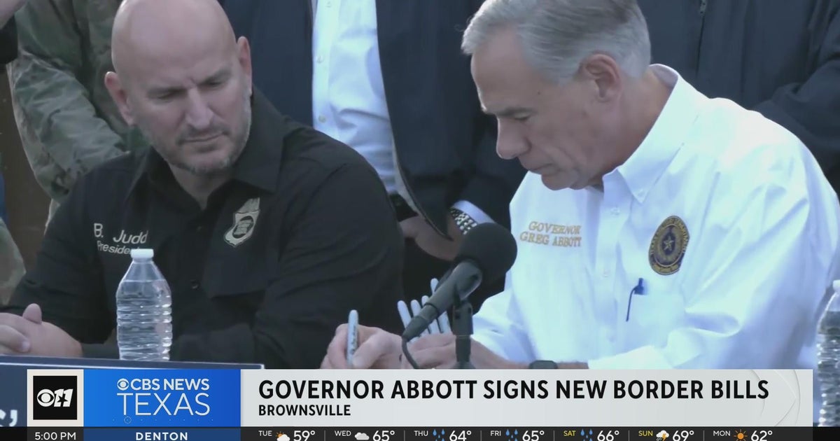 Governor Abbott signs new border bills - CBS Texas