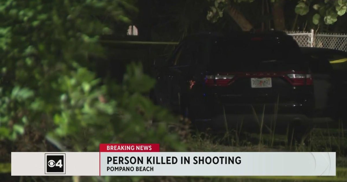 Fatal Shooting In Pompano Beach Under Investigation Cbs Miami