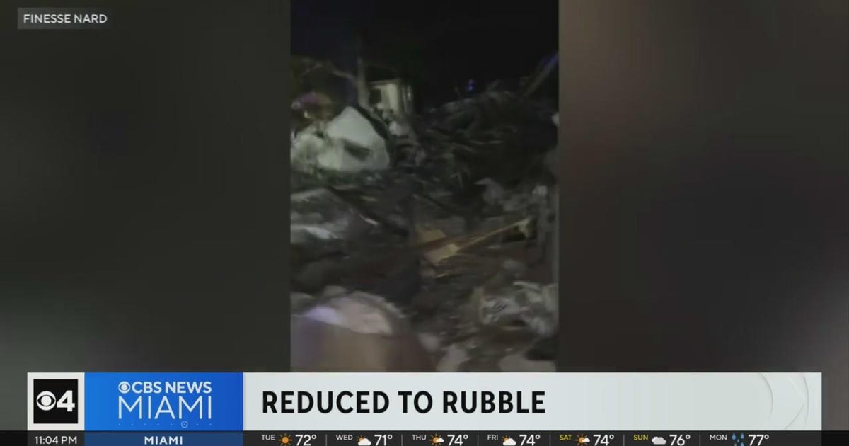West Park home reduced to rubble after explosion - CBS Miami