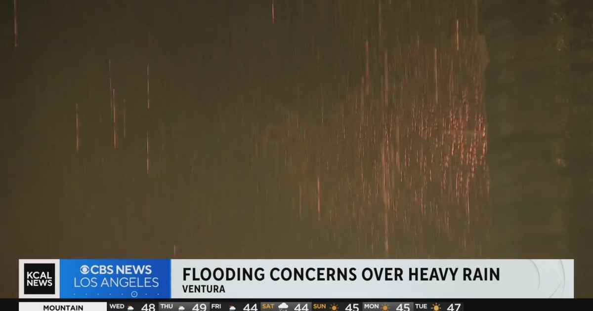 Rain brings flood concerns to Ventura County - CBS Los Angeles