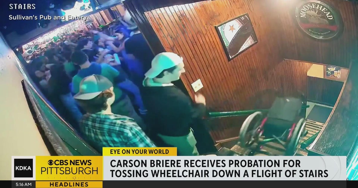 Carson Briere receives probation for tossing wheelchair down a flight ...