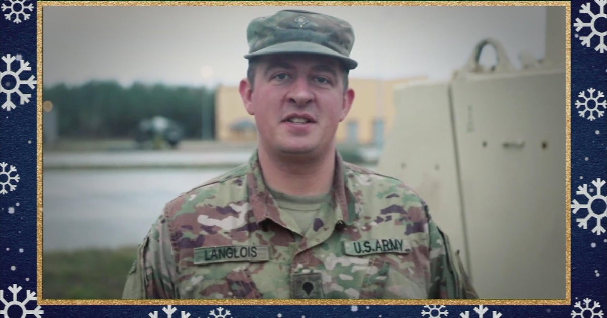 Army military greeting shared by Daniel Langlois - CBS Colorado