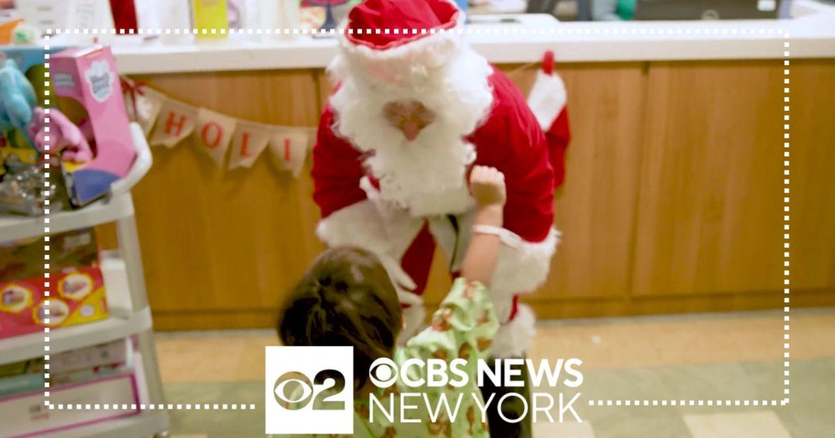 FDNY members, Santa Claus visit patients at hospital in Brooklyn - CBS ...